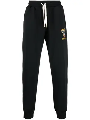 Casablanca Tennis Club Icon Embroidered Track Pants - Black
