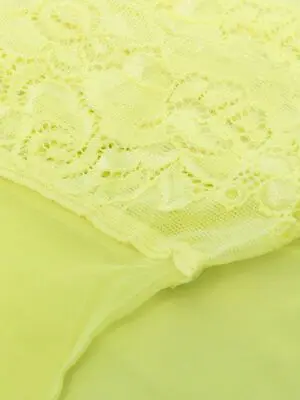 Versace Floral-lace Thigh-high Stockings