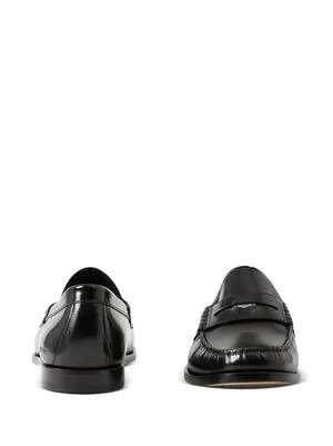 Burberry Leather Penny Loafers With Coin Detailing