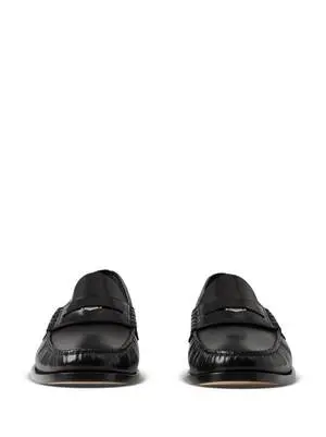 Burberry Leather Penny Loafers With Coin Detailing