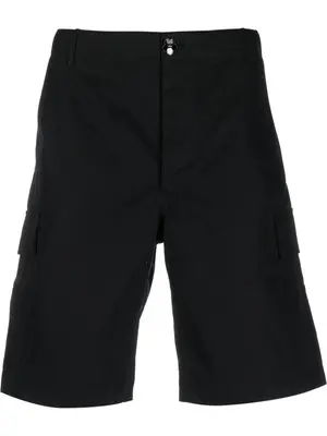 Kenzo Logo-patch Cargo Shorts - Black