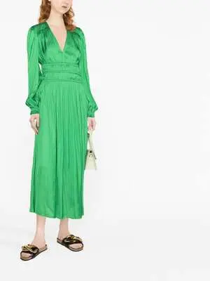 Maje Riannette Flared Midi Dress