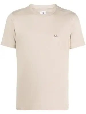 C.P. COMPANY Goggle Cotton T-shirt - Neutrals