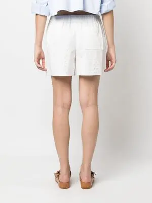 Kenzo Broderie Anglaise Cotton Shorts