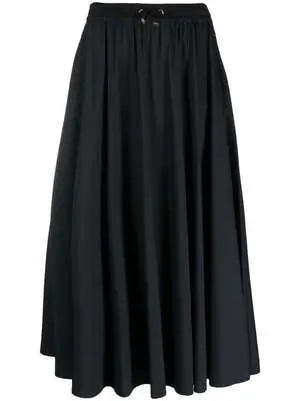 Herno Flared Midi Skirt - Black