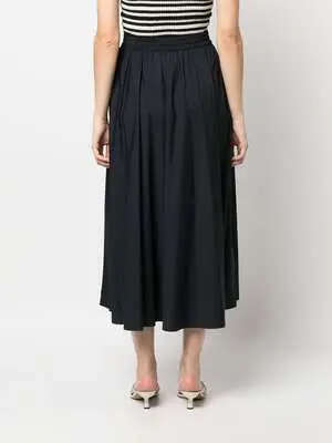 Herno Flared Midi Skirt - Black