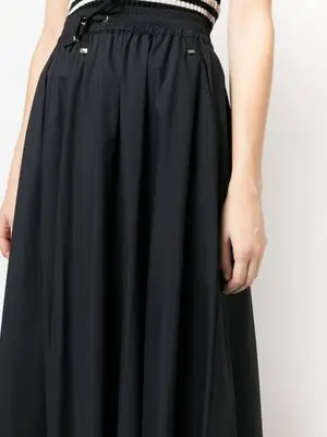 Herno Flared Midi Skirt - Black