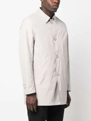 Herno Single-breasted Shirt Coat - Neutrals