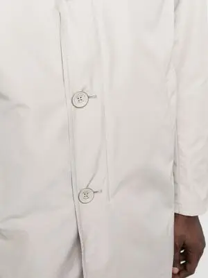 Herno Single-breasted Shirt Coat - Neutrals