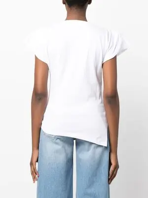 Isabel Marant Étoile Sebani Padded Asymmetric T-shirt - White