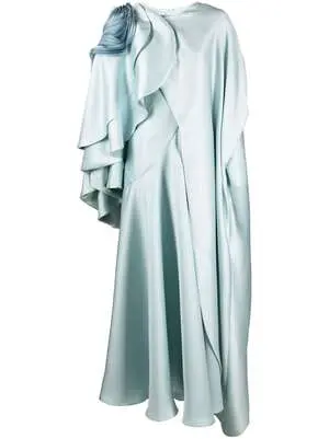 GABY CHARBACHY Draped Cape-style Gown