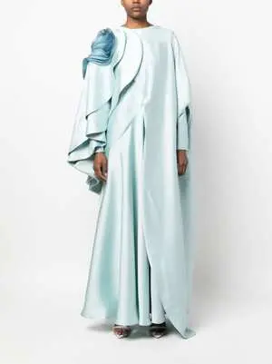GABY CHARBACHY Draped Cape-style Gown