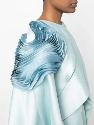 GABY CHARBACHY Draped Cape-style Gown