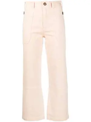 FRAME Straight-leg Utility Trousers - Pink