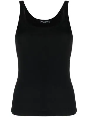 Dolce & Gabbana Cotton Tank Top - Black