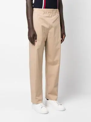 LANEUS Stretch-cotton Tapered Trousers