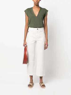 FRAME Straight-leg Utility Trousers - White
