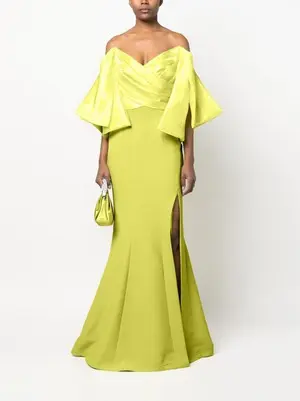 GABY CHARBACHY Off-shoulder Long Dress