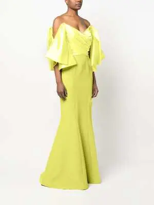 GABY CHARBACHY Off-shoulder Long Dress