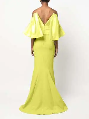 GABY CHARBACHY Off-shoulder Long Dress