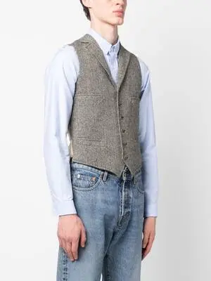 Polo Ralph Lauren Herringbone Waistcoat - Black