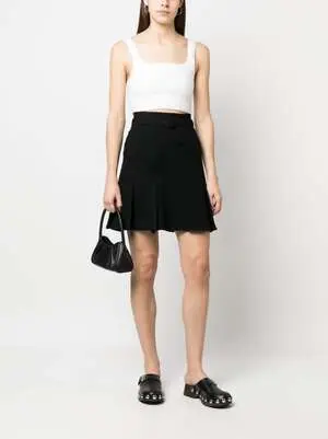 Patou Belted A-line Skirt