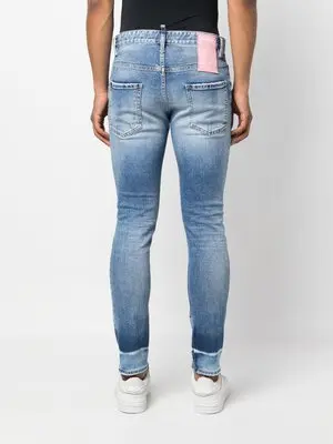 Dsquared2 Skinny Washed Denim Jeans