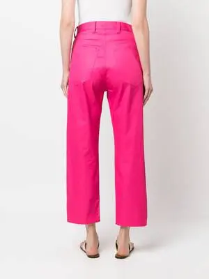 Sofie D'hoore Straight-leg Cropped Trousers - Pink