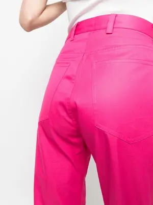 Sofie D'hoore Straight-leg Cropped Trousers - Pink
