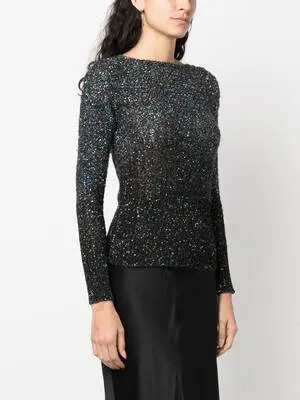 MAISON MARGIELA Sequin-embellished Jumper - Blue