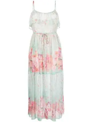 TWINSET Flower-star-print Long Dress