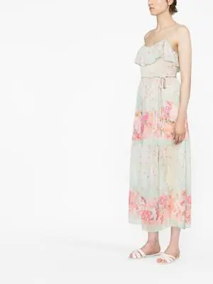 TWINSET Flower-star-print Long Dress