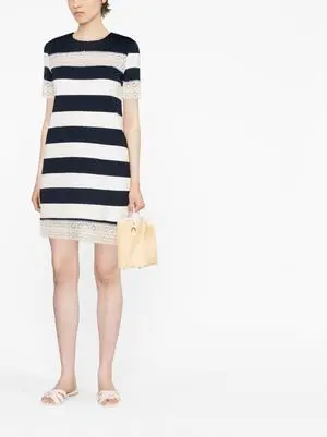 TWINSET Striped Mini Dress