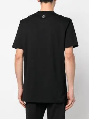 Philipp Plein Rhinestone-embellished Skull-print T-shirt - Black