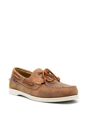 SEBAGO Leather Boat Shoes - Brown