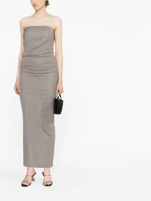 Christopher Esber Strapless Ruched Dress