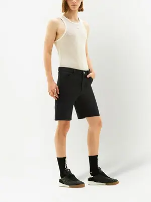 COURREGES Twill Bermuda Shorts - Black