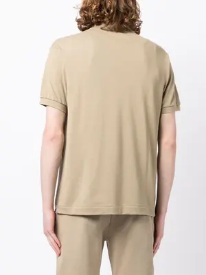 Lacoste Embroidered-logo Short-sleeve Polo Shirt - Brown