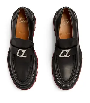 Christian Louboutin Cl Moc Dune Loafers - Black | Editorialist display picture 2