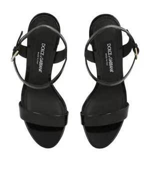Dolce & Gabbana Leather Platform Sandals 105