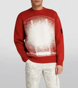A-COLD-WALL* Wool-blend Graphic Print Sweater