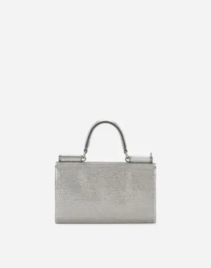 Dolce & Gabbana Satin Phone Bag With Rhinestones