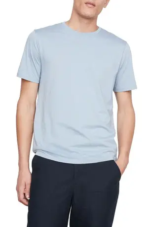Vince Pima Cotton T-shirt Chalk Blue