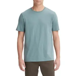 Vince Pima Cotton T-shirt Light Dusty Teal
