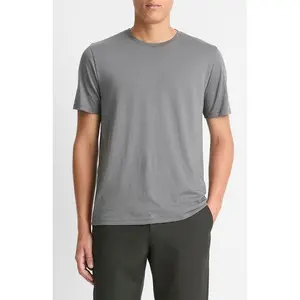 Vince Pima Cotton T-shirt Raincloud