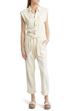 Rag & Bone Anna Featherweight Tie Waist Jumpsuit