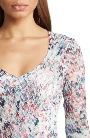 Komarov Charmeuse & Chiffon High-low Dress