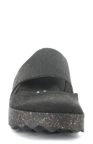 Fly London Cana Slide Sandal - Black