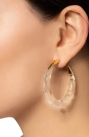 Alexis Bittar Lucite® Molten Hoop Earrings