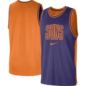 Nike Orange Phoenix Suns Courtside Versus Force Split Dna Performance Mesh Tank Top